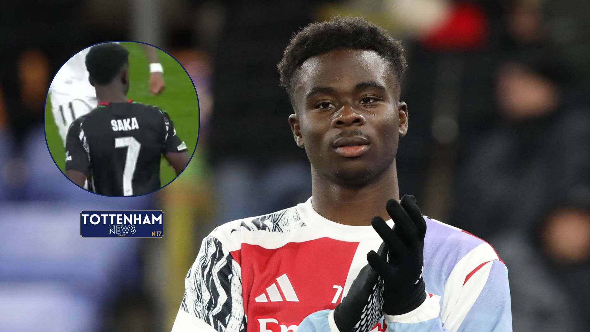 Tottenham fans mock Bukayo Saka over 'awful' Arsenal incident v Real Madrid