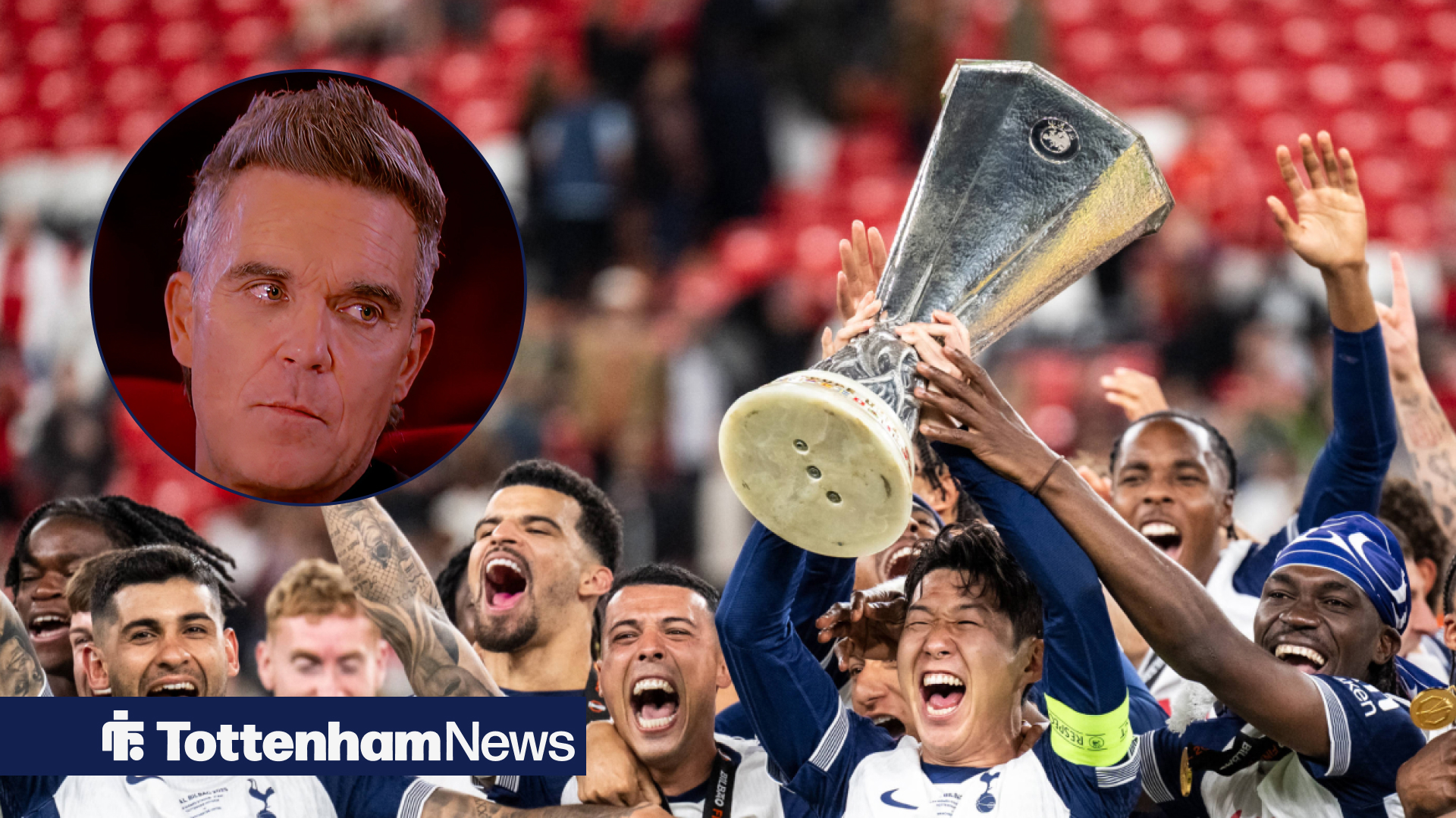 Robbie Williams trolls Arsenal fans at Emirates Stadium with Tottenham jibe