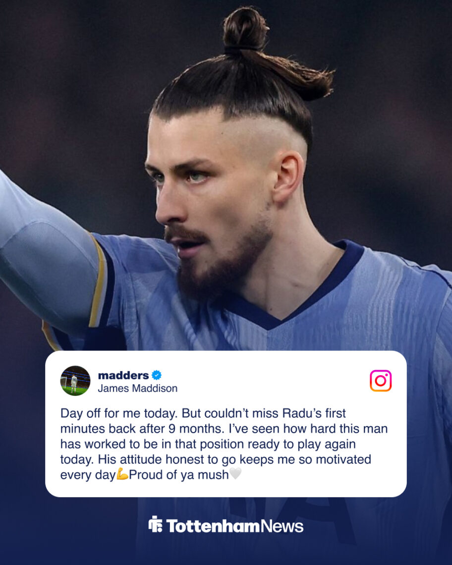 James Maddison posts touching message as 'outstanding' player back at ...