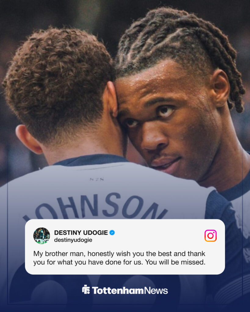 Destiny Udogie sends message as Tottenham exit officially confirmed
