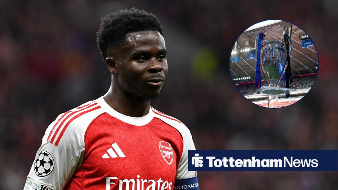 Tottenham fans up in arms after 'insane' Bukayo Saka scenes in ...